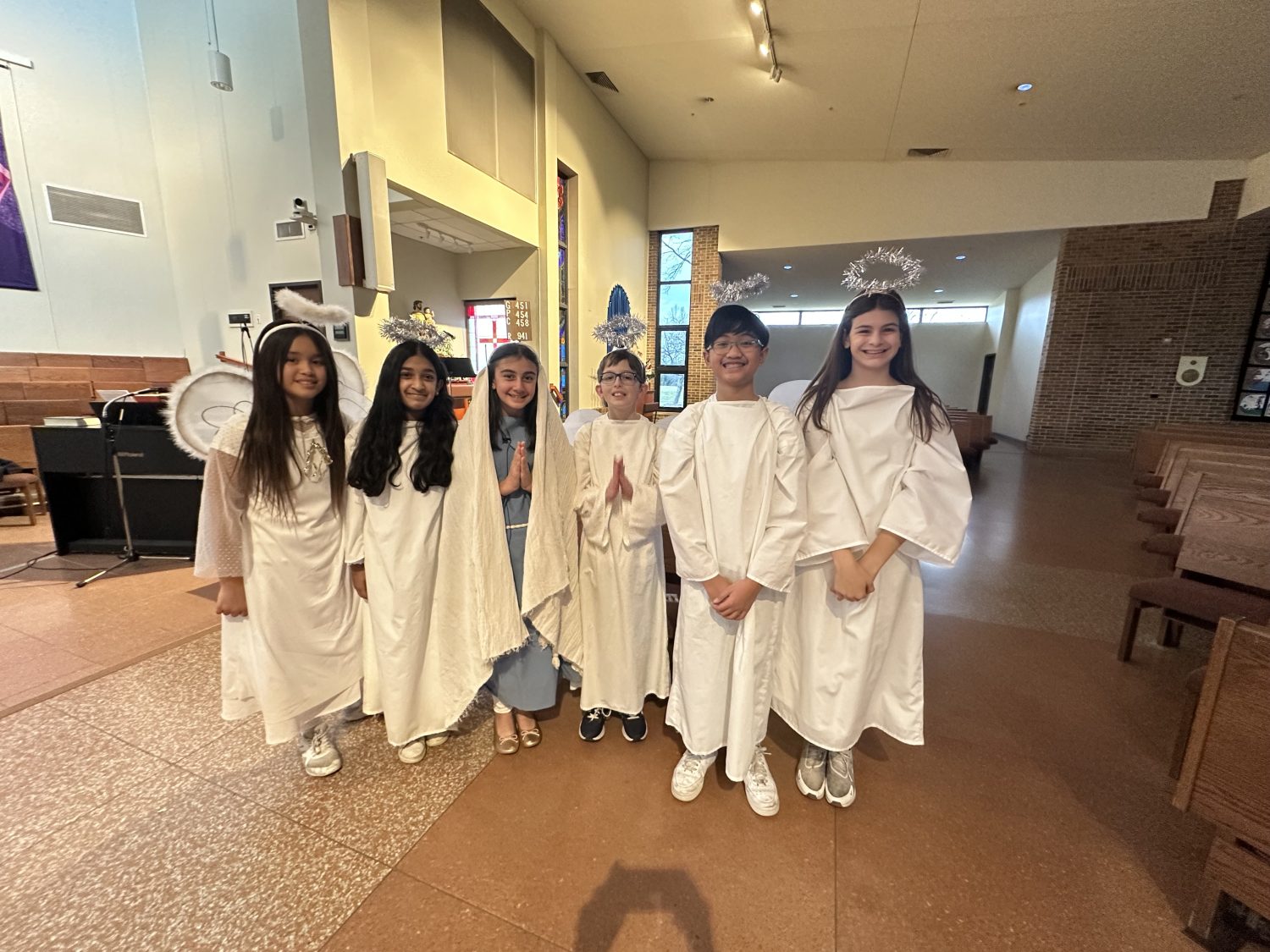 Our 6th grade Live Nativity Performance – St. Isidore School